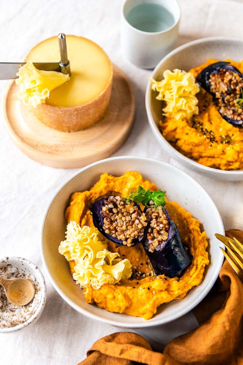 Tête de Moine AOP Rezept, Rotkohlrouladen vegetarisch › foodistas.de